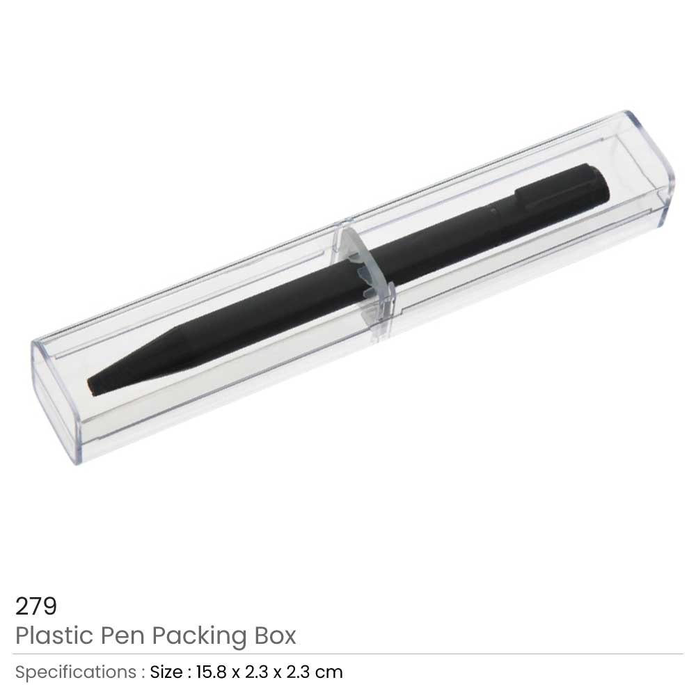 Clear Plastic Pen Box – Promotional Gifts, Customised Gifts, Uniforms ...