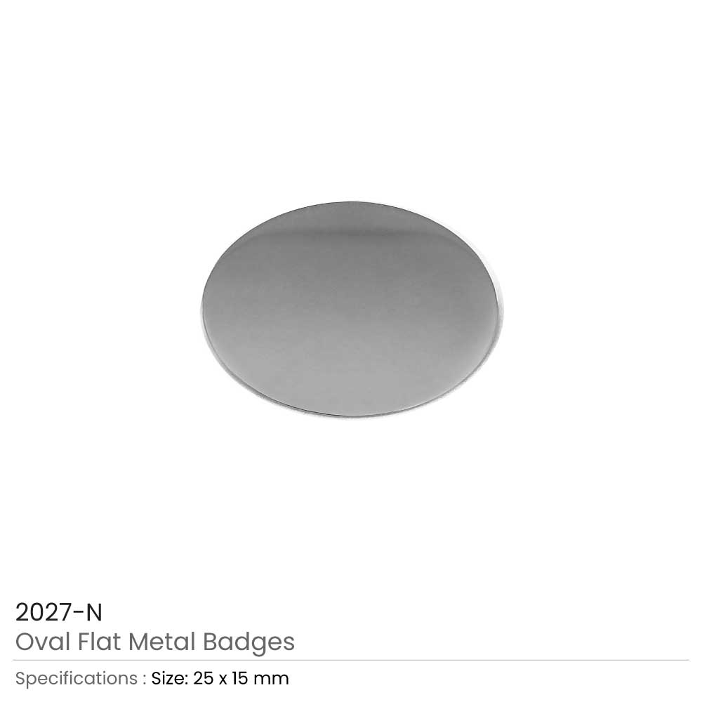 Oval Flat Metal Badges – Promotional Gifts, Customised Gifts, Uniforms ...