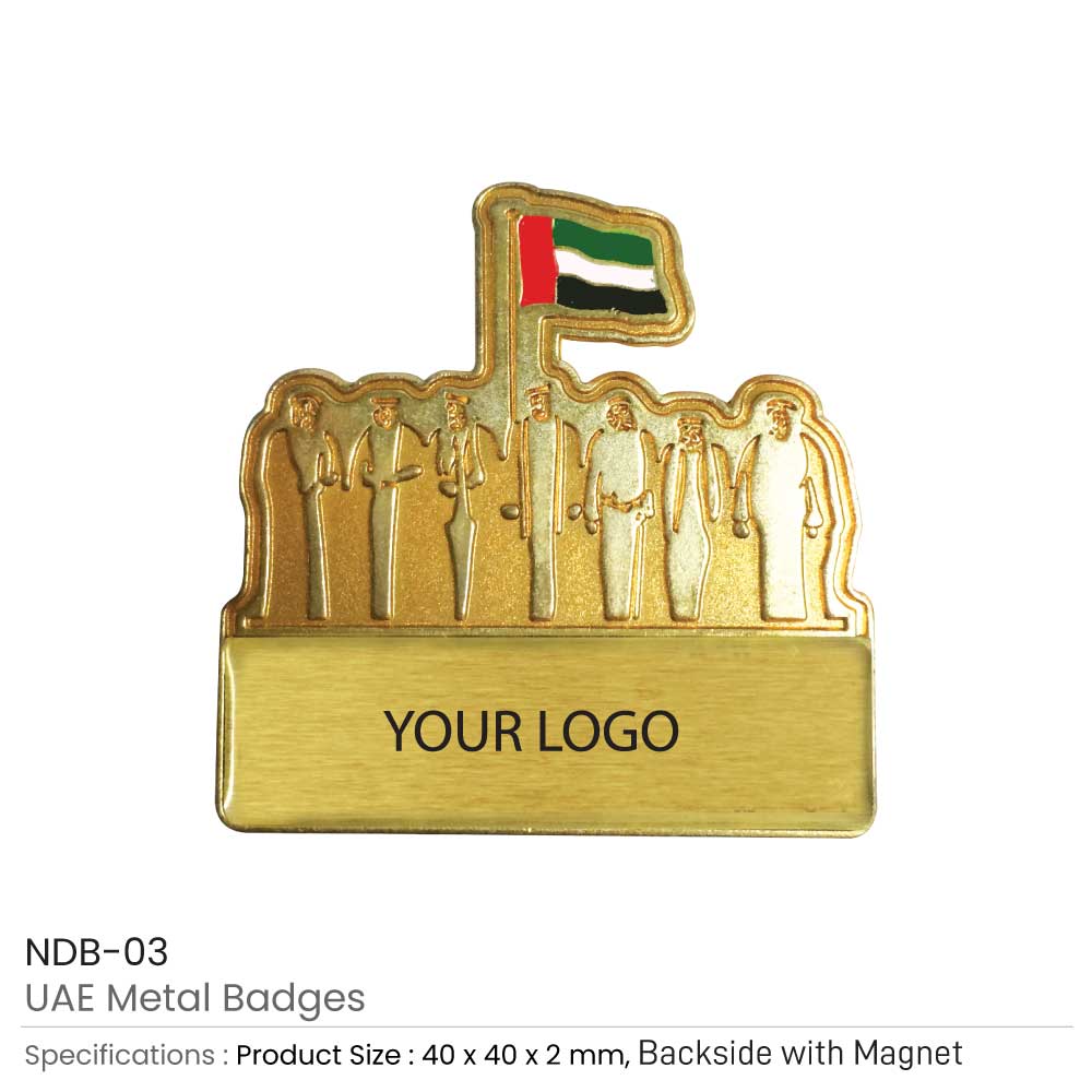 UAE Metal Badges – Promotional Gifts, Customised Gifts, Uniforms ...