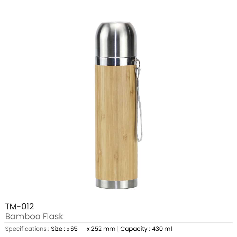 Promotional Bamboo Flask – Promotional Gifts, Customised Gifts ...
