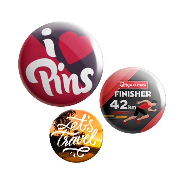 Aluminum Button Badges | Promotional Gifts, Customised Gifts, Uniforms ...